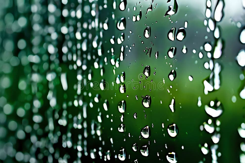 Matrix Code Raindrops on Windows Raindrops Captured on Windows M Stock Illustration ...