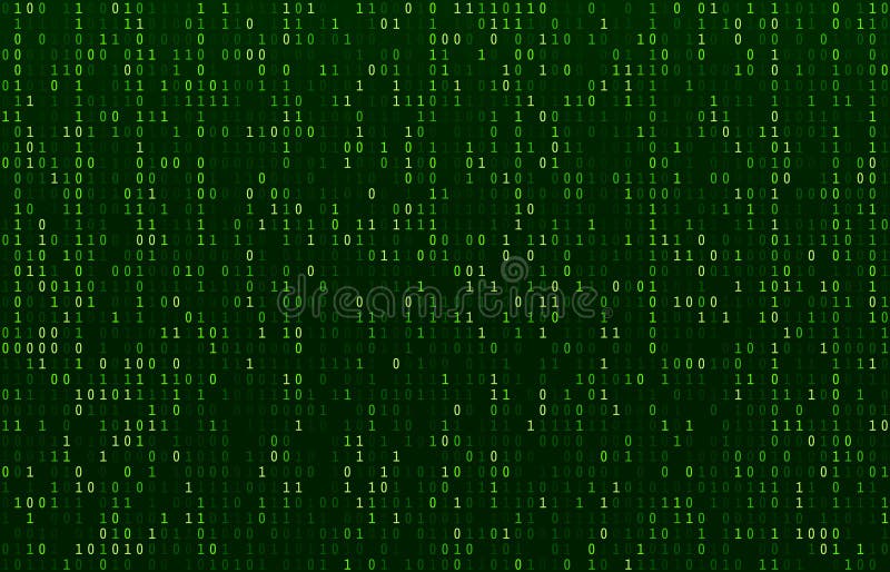 Matrix Code Stream Green Data Codes Screen Binary Numbers Flow And Computer Encryption Row