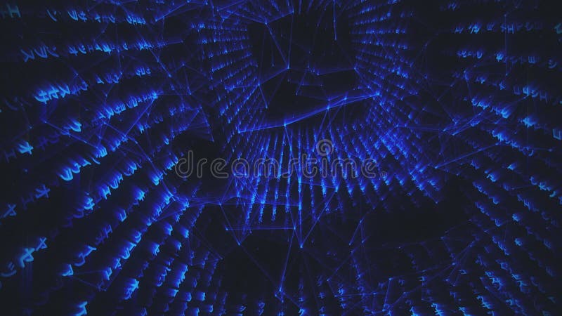 Matrix Codes Wall 4k stock video. Video of futuristic - 206151905