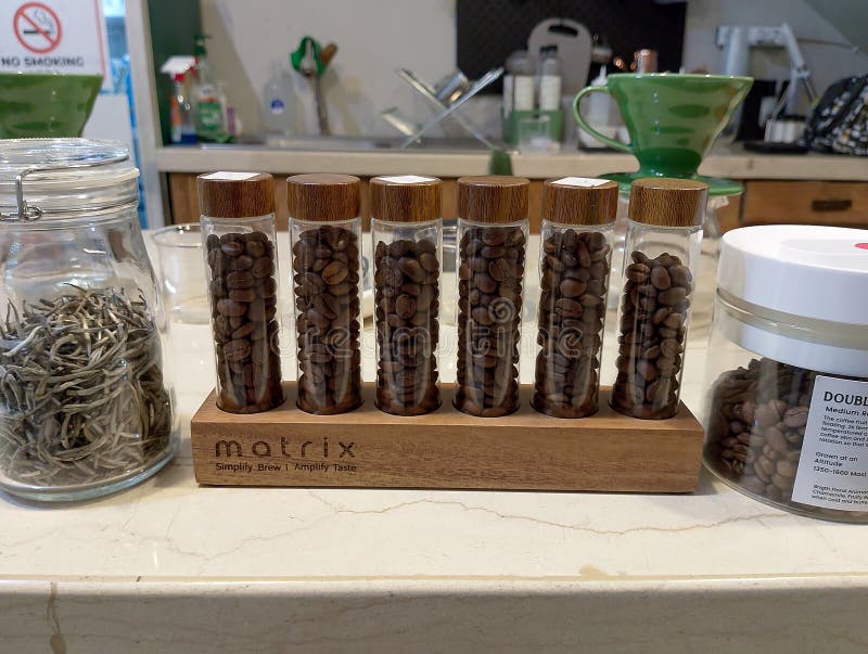 Matrix Coffee: Bean Sampler Set for Brewing Editorial Photography ...