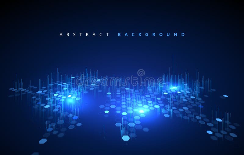 Matrix of Countless Blocks, Big Data,globalization Concept Stock ...