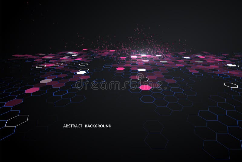 Matrix of Countless Blocks, Big Data, Quantum Computer Concept,cloud ...