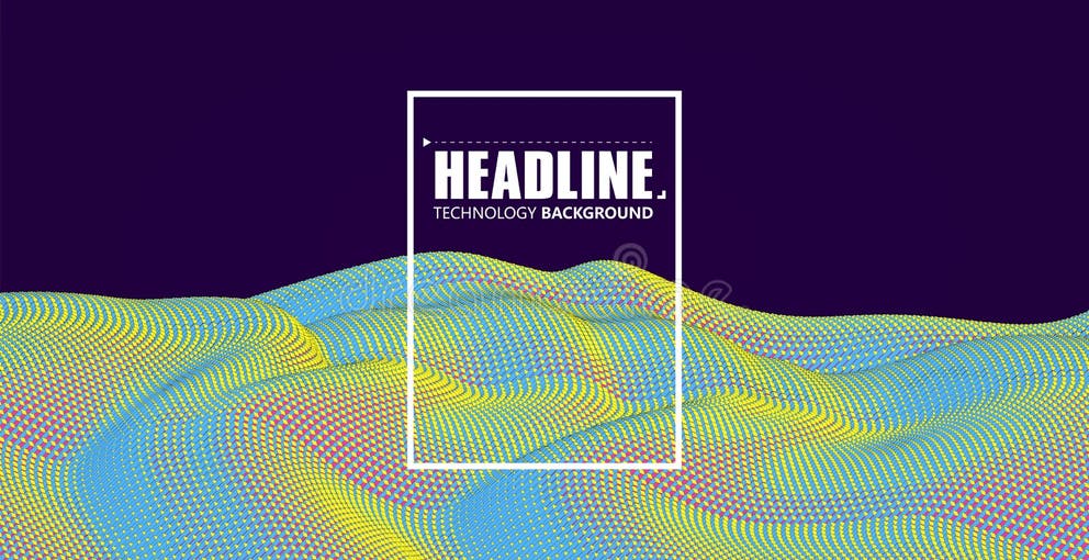 Matrix of Countless Blocks, Cloud Computing Stock Vector - Illustration ...