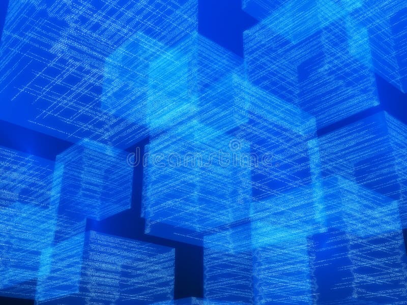 Matrix cubes stock illustration. Illustration of flash - 2589864