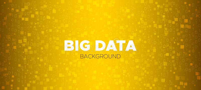 Matrix Data Stream. Gold Vector Science Flyer Stock Vector ...