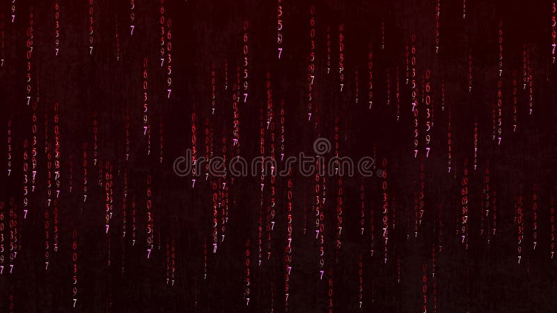 Matrix Digital Binary Code Moving Down. High-tech Digital Binary Code in Matrix Style Stock ...