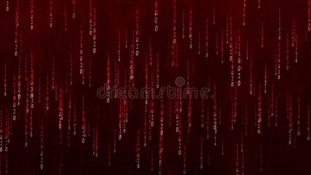 Matrix Digital Binary Code Moving Down. High-tech Digital Binary Code in Matrix Style Stock ...