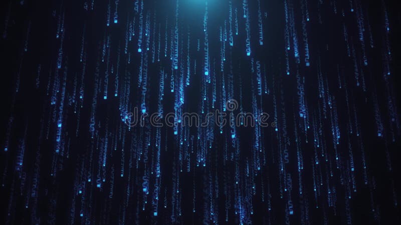 Matrix Digital Code Glitch Vertical Cyber Technology Background Stock Video - Video of motion ...