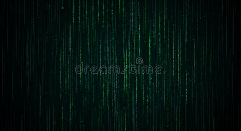 Digital Matrix Futuristic Dark Green Coding Data Stream Background, Generate AI Stock Image ...
