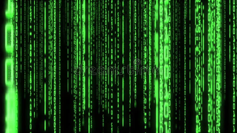 Matrix digital rain stock video. Video of technology - 218366261