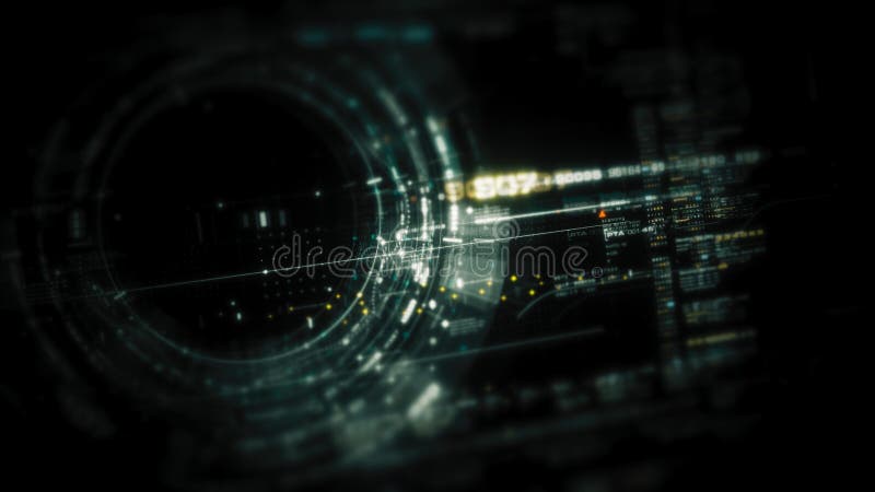Matrix Display Information Network Simulation Stock Illustration ...