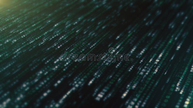 Matrix Display Information Network Simulation Stock Illustration ...