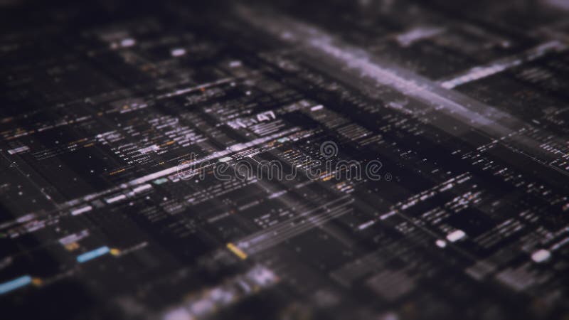 Matrix Display Information Network Simulation Stock Illustration ...