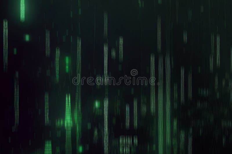 Matrix Effect on Futuristic Background. Technology or Tech Data Stock ...