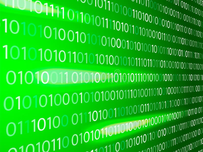 Matrix Green Background. Vector Illustration for Banner, Card Stock ...