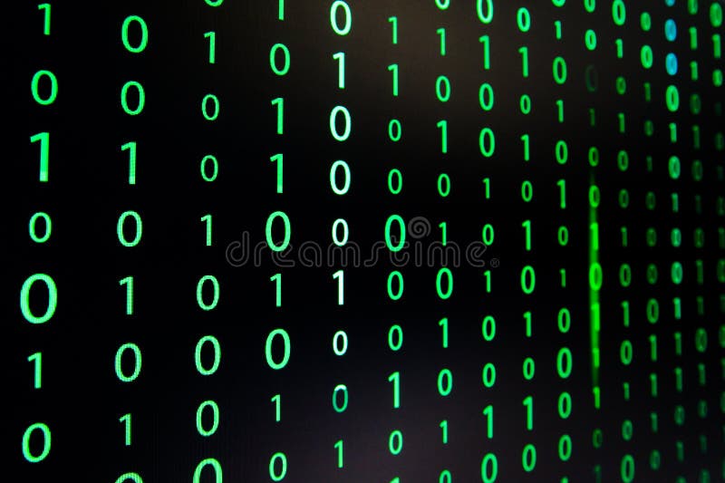 The Matrix green digit stock photo. Image of computer - 135809490