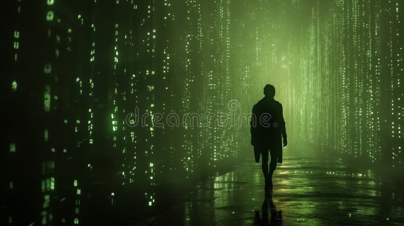 A Matrix Grid Backdrop Provides a Futuristic Setting, Enhancing the ...