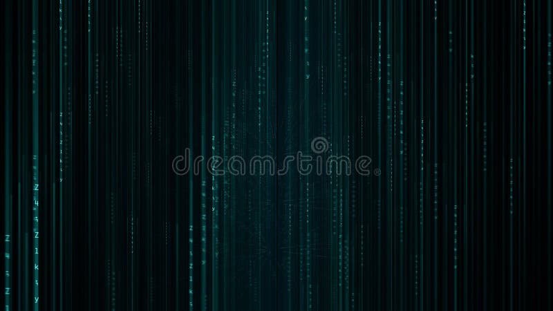 Matrix Hexadecimal Data Flowing in Cyberspace Animation Stock Photo ...