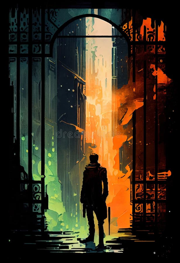 Matrix Hieroglyphs Backdrop. Ai Render Stock Illustration ...