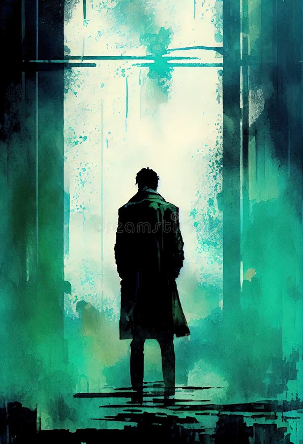 Matrix Hieroglyphs Backdrop. Ai Render Stock Illustration ...