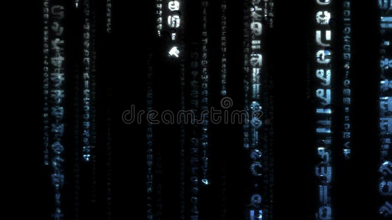 Matrix Hologram 3D Code Wet Effect. Technology and Connection Concept. Stock Footage - Video of ...