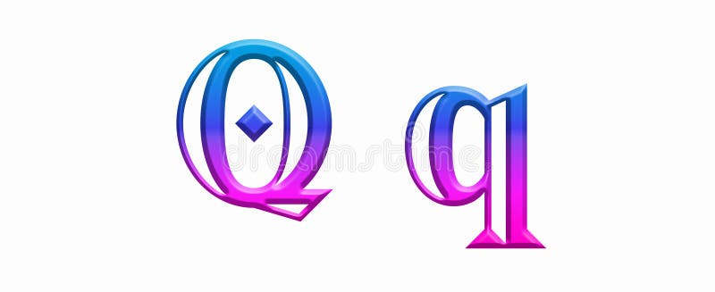 Matrix Inline Gradient Sans Serif Alphabet Letters Calligraphy Letter ...