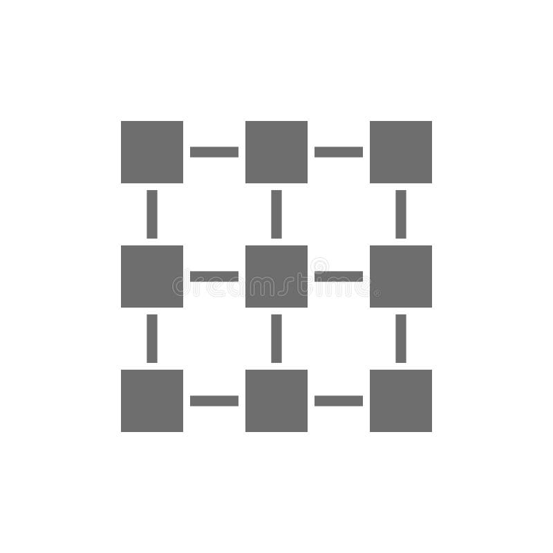 Vector Chain, Link, Hyperlink Pattern with Various Icons. Symbol ...