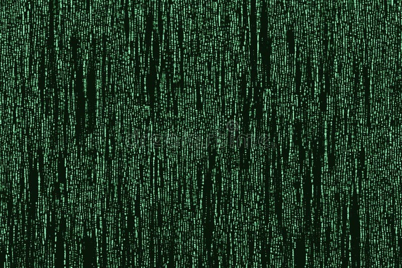 Matrix-like Image of Code Running on a Computer Terminal Stock ...