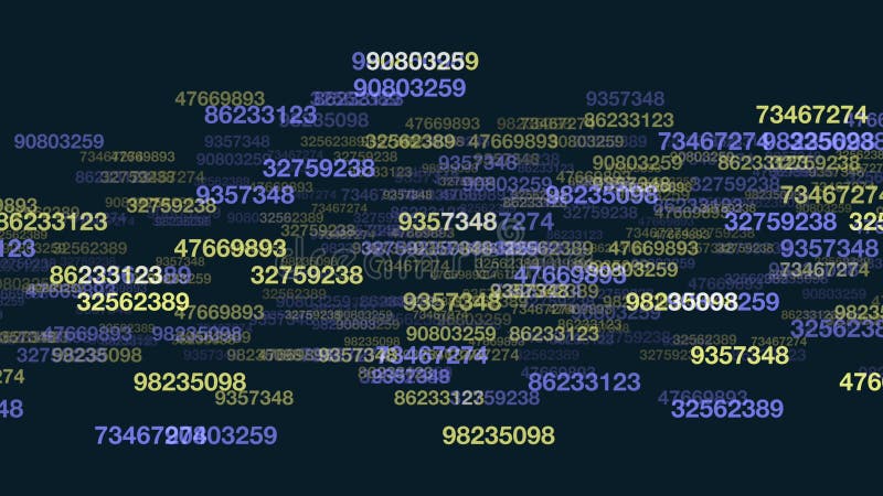 Matrix Neon Binary Code from Numbers in Dark Space Stock Footage ...