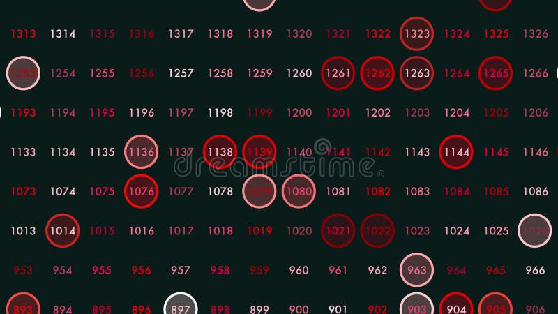 Matrix Pattern with Neon Numbers on Black Space Stock Video - Video of ...