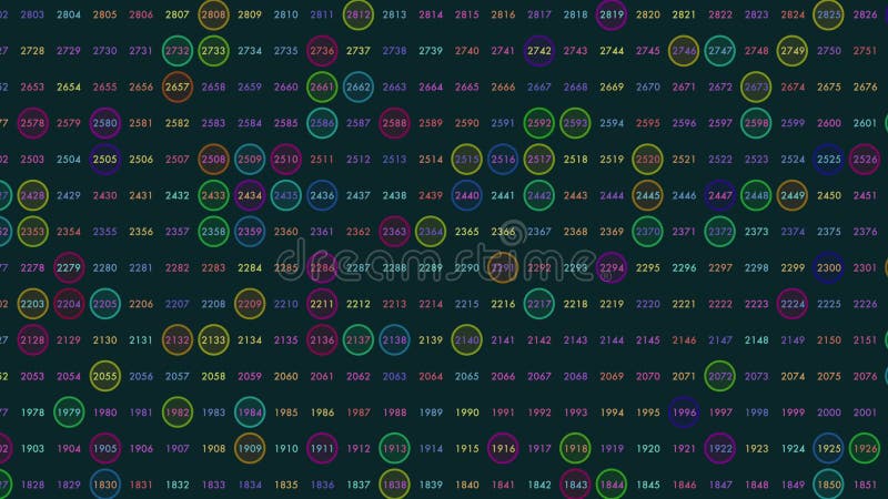 Matrix Pattern with Numbers on Black Space Stock Video - Video of ...