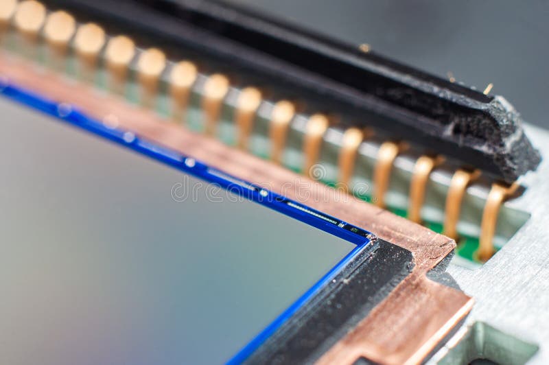 Matrix of a Professional Camera on the Main Board Close-up, Macro ...