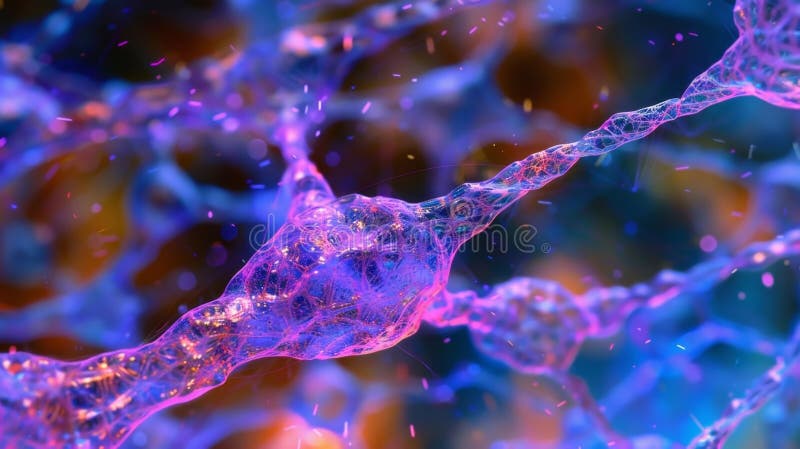 A Matrix of Protein Strands between Cells Linking Them Together and ...