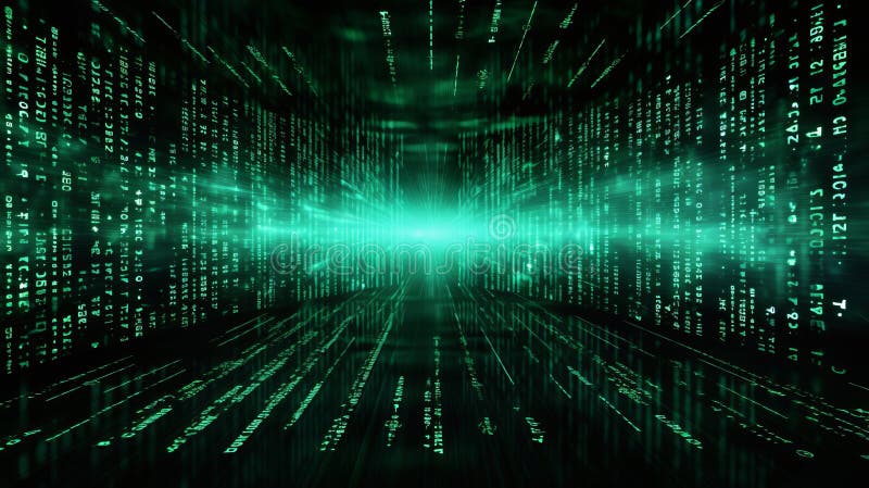 Matrix Style Binary Code Digital Background with Falling Numbers Stock ... Matrix Style Binary Code Digital Background with Falling Numbers Stock ...