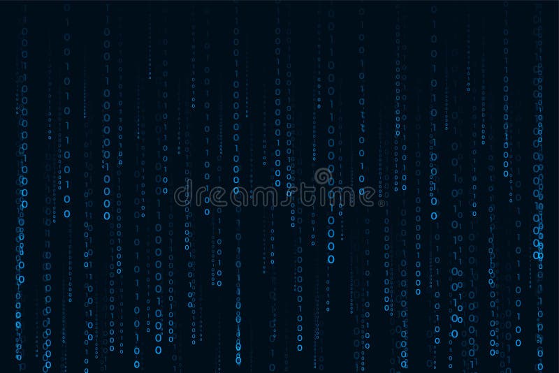 Matrix Style Background. Green Falling Code on a Dark Abstract ...