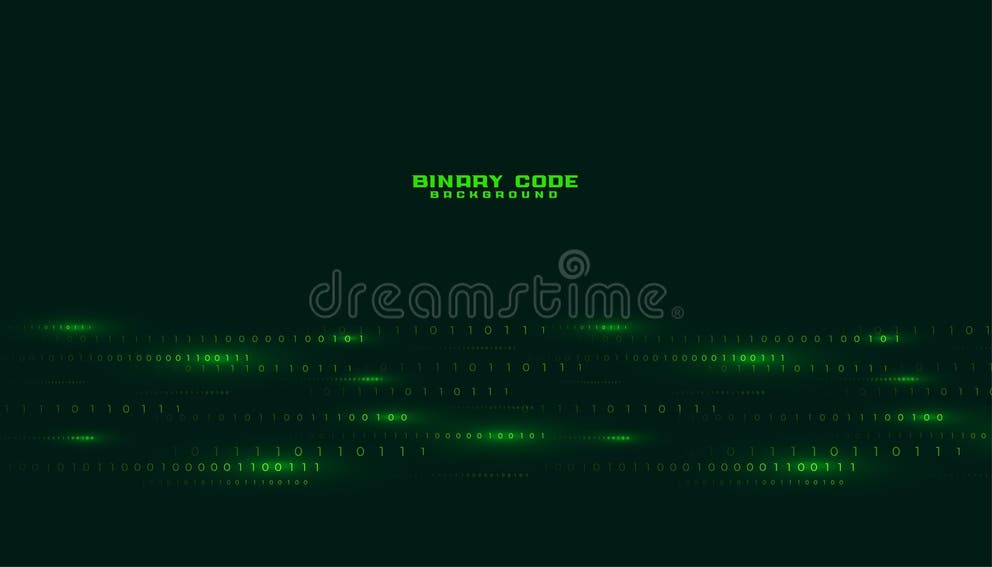 Matrix Style Binary Code Programming Tech Background Design Stock Vector - Illustration of ...