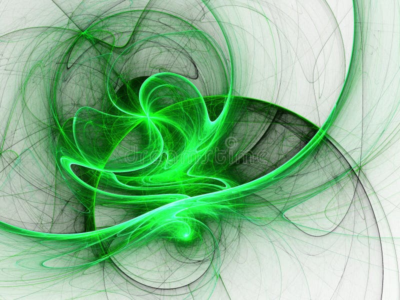 Matrix Style Fractal Stream of Energy Stock Illustration - Illustration ...