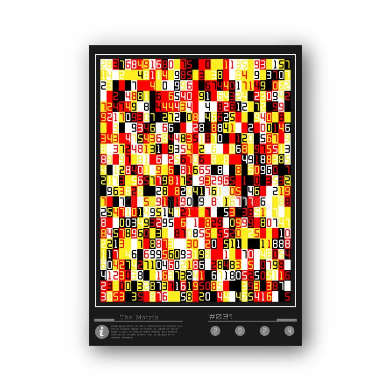 The Matrix. a Stylized Template for a Poster, Billboard, Interior ...