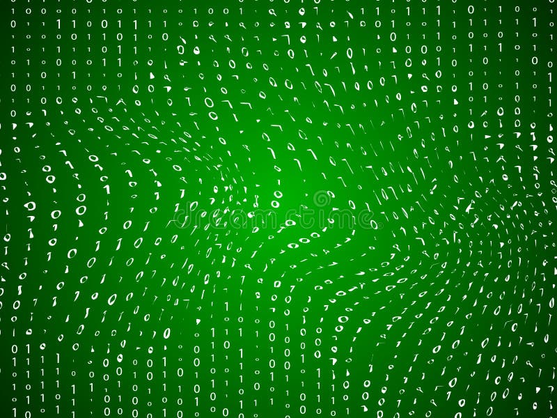 Matrix Green Background. Vector Stock Illustration for Banner, Card ...
