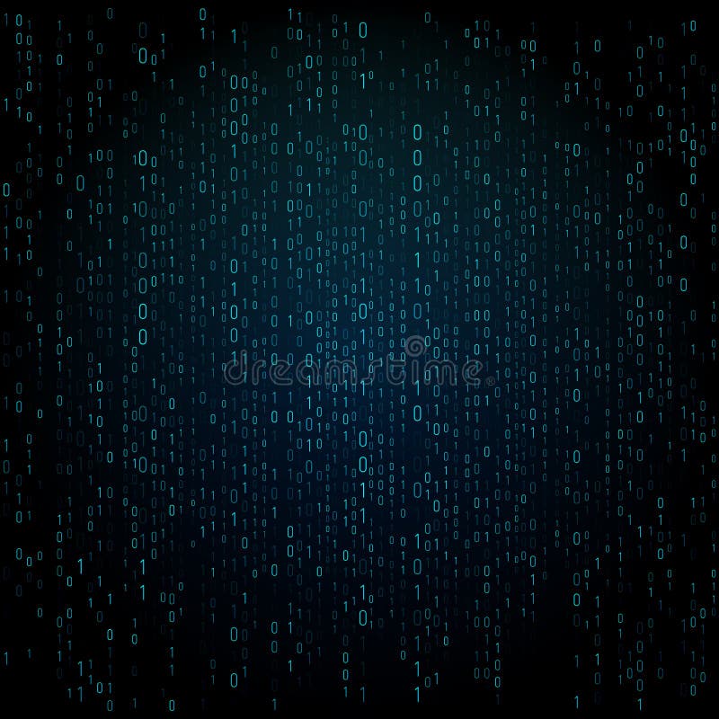 Matrix Texture With Digits Binary Code Abstract Futuristic Cyberspace Background Data