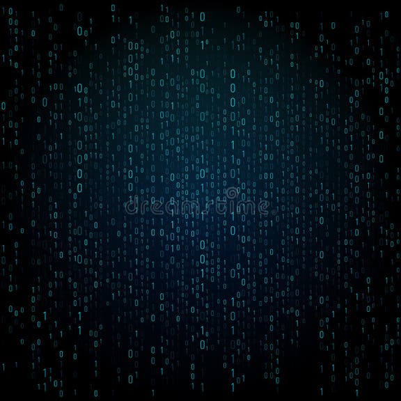 Matrix Texture with Digits. Binary Code, Abstract Futuristic Cyberspace Background. Data ...