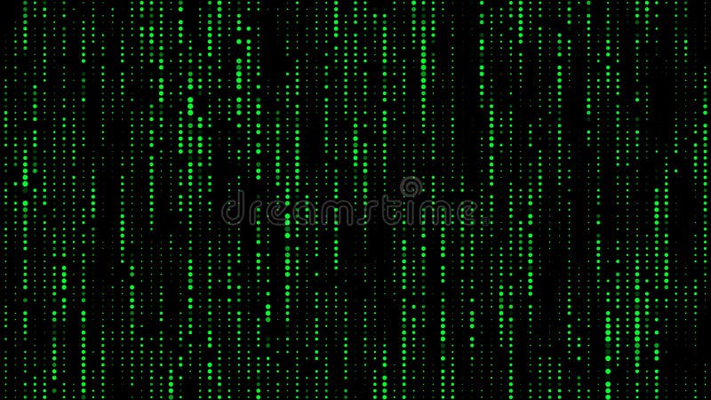 Matrix Vector Illustration. Dark and Light Green Points. Vector ...
