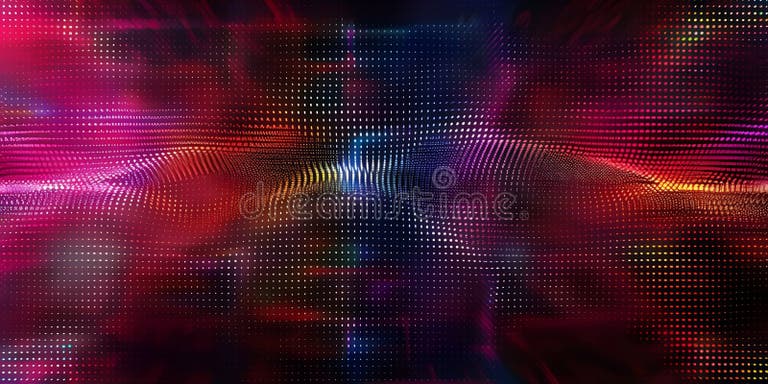 Matrix Waves: Digital Data Waveform Background, Data Pulse: Digital ...