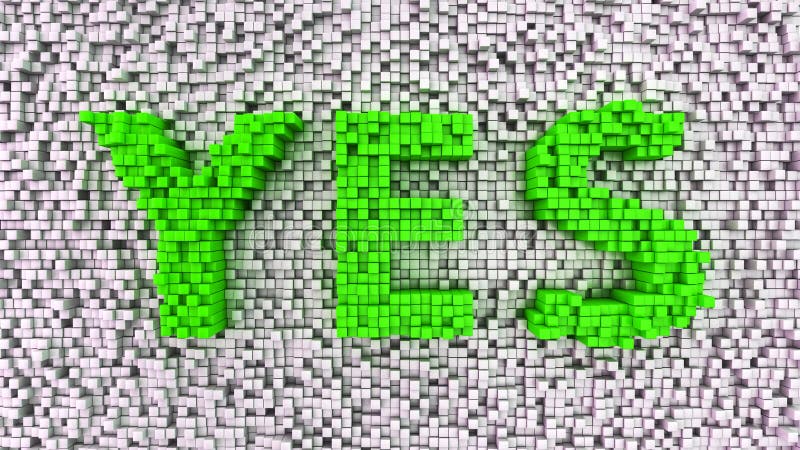 Yes Block Letters Stock Illustrations – 35 Yes Block Letters Stock ...