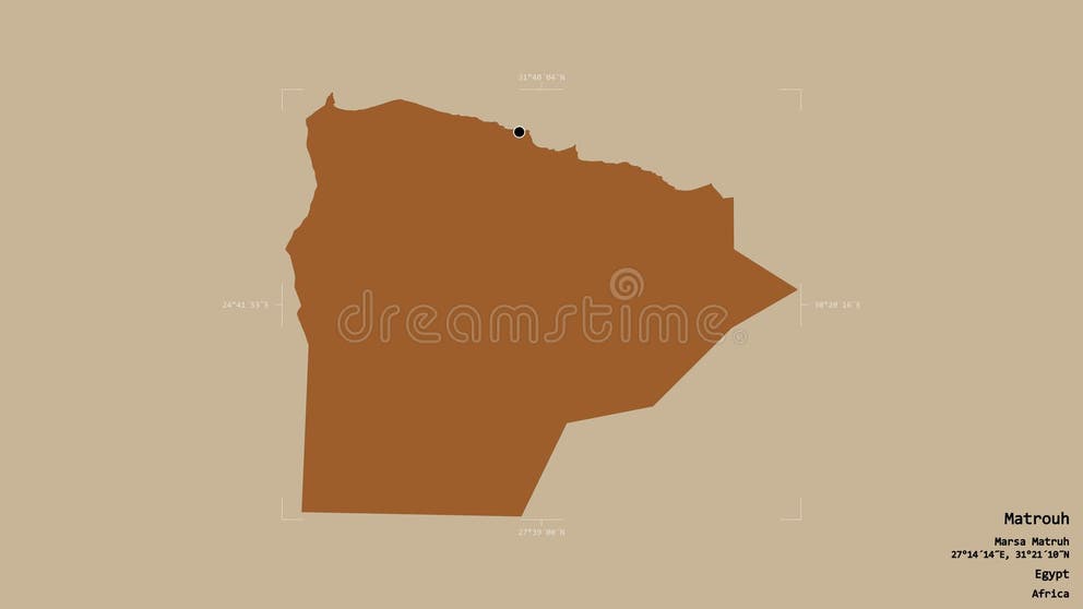 Matrouh - Egypt. Bounding Box. Pattern Stock Illustration ...