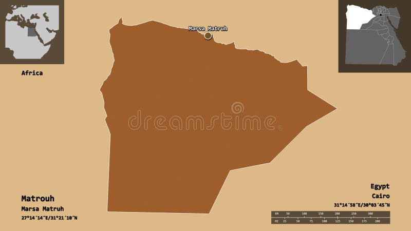 Matrouh Governorate of Egypt Flag Textile Cloth Fabric Waving on the ...