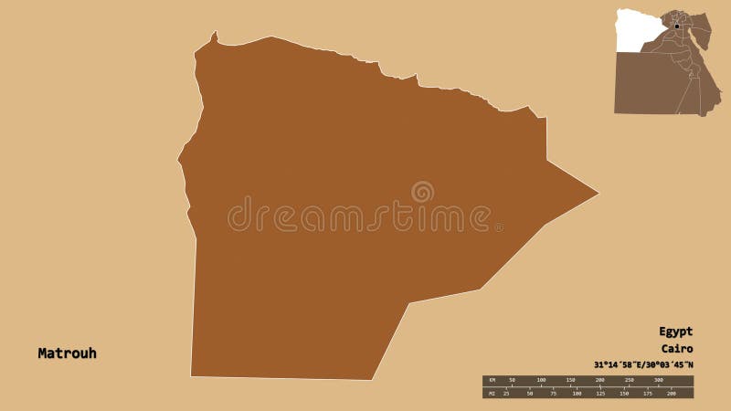 Matrouh, Governorate of Egypt, Zoomed. Pattern Stock Illustration ...