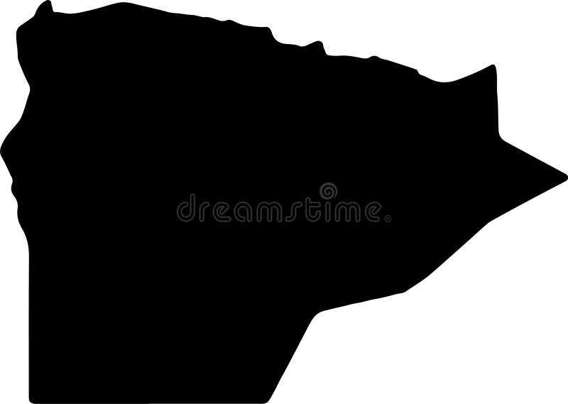 Matruh Egypt Silhouette Map with Transparent Background Stock Vector ...