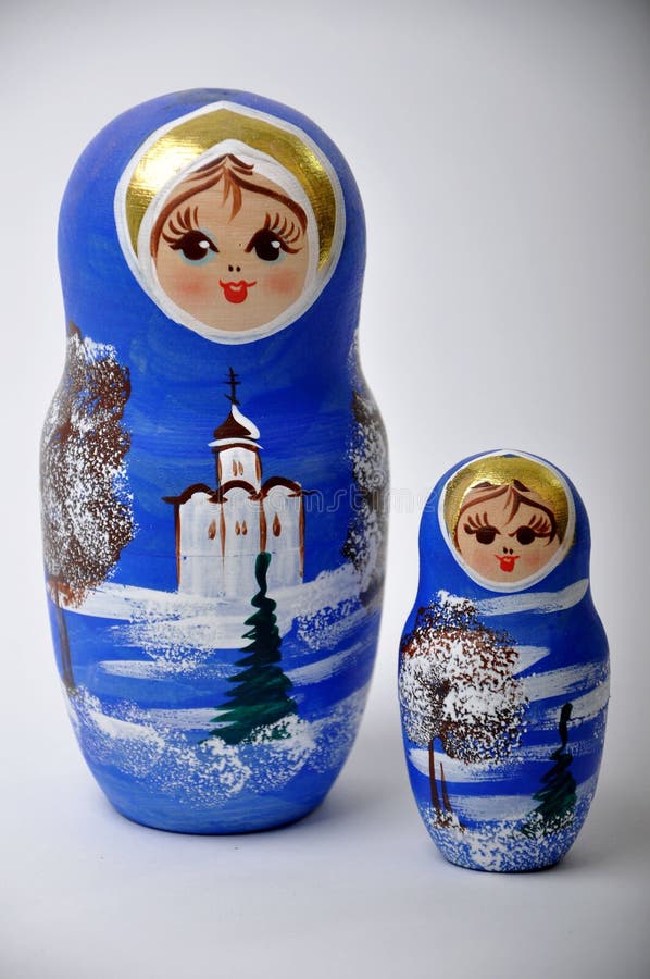 Matryoshka stock photo. Image of handmade, blue, moscow - 29638374