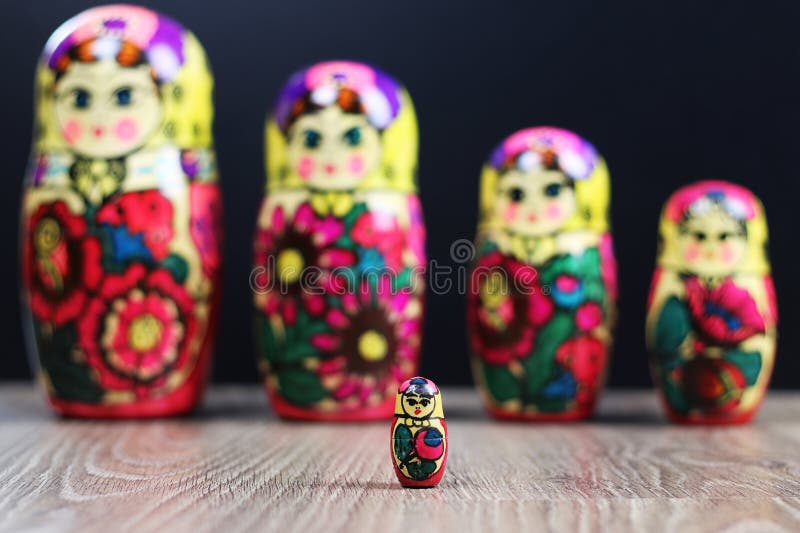 Matryoshka Different Patterns Stock Photo - Image of matrioshka ...